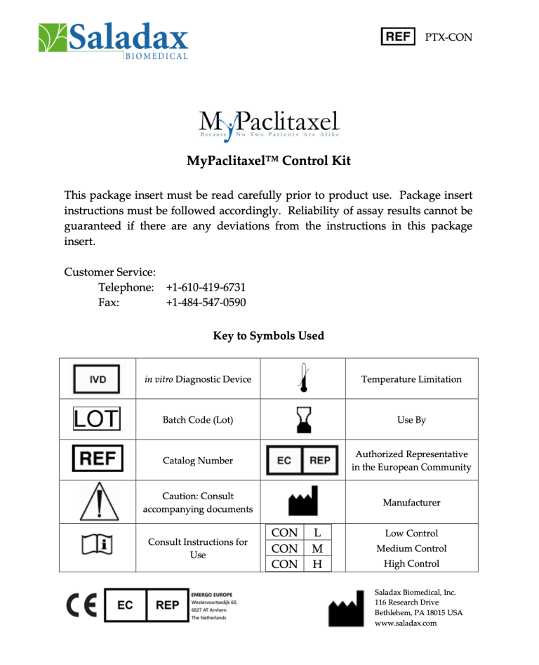 MyCare Oncology Product Documentation - MyCare Tests - OUS